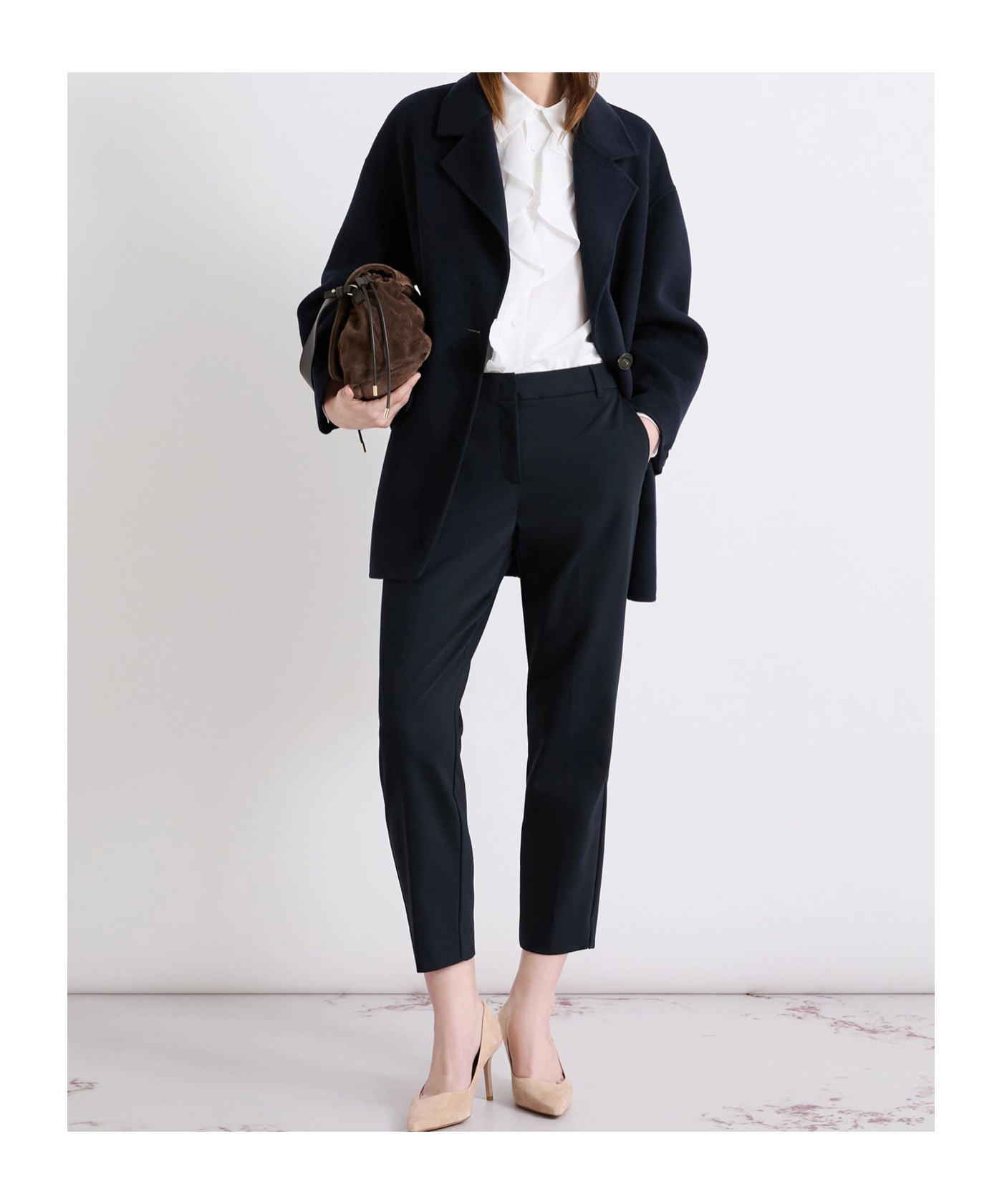 MARELLA Marella Stretch Cotton-Blend Trousers